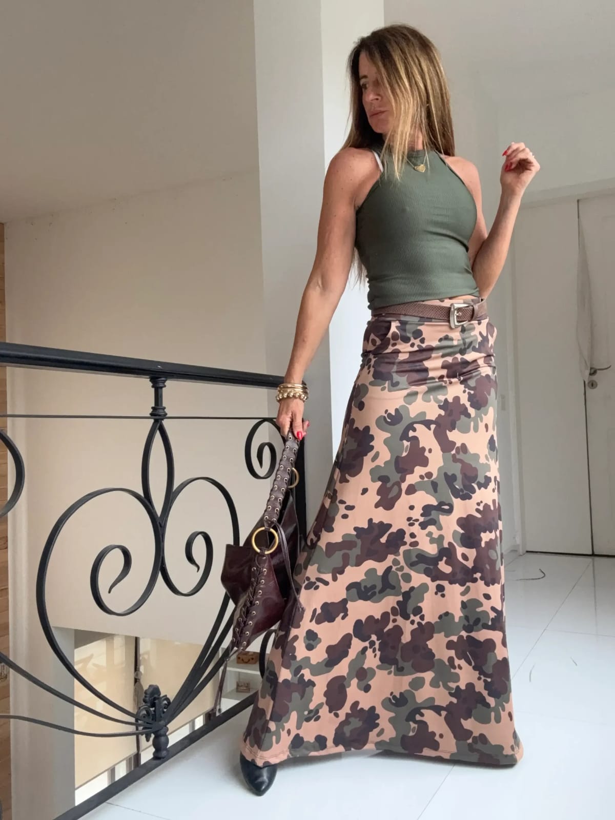 Maxifalda Army Brown – Pecá Uruguay